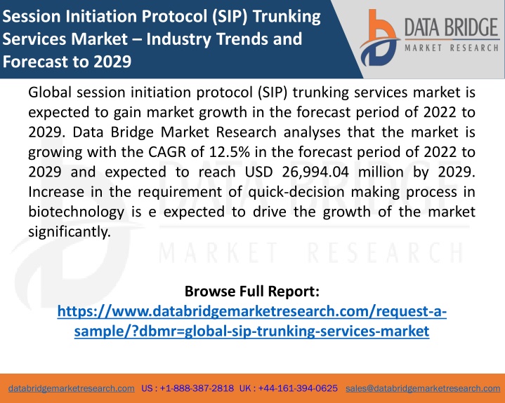PPT - Session Initiation Protocol (SIP) Trunking Services Market ... PPT - Session Initiation Protocol (SIP) Trunking Services Market ...