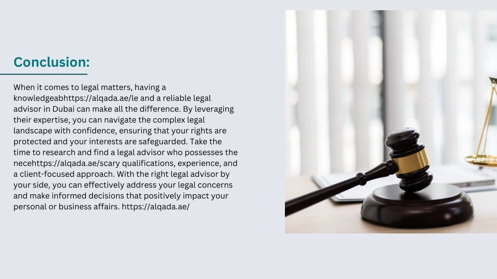 PPT - Legal Advisor in Dubai PowerPoint Presentation, free download ...