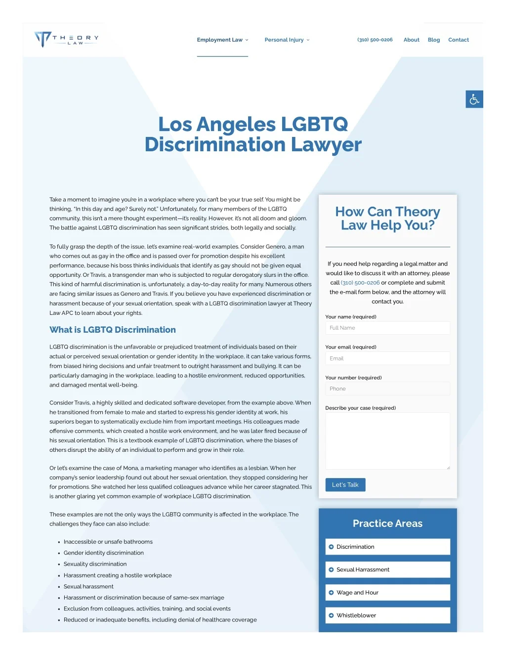 PPT - Los Angeles LGBTQ Discrimination Lawyer | Theory Law APC ...
