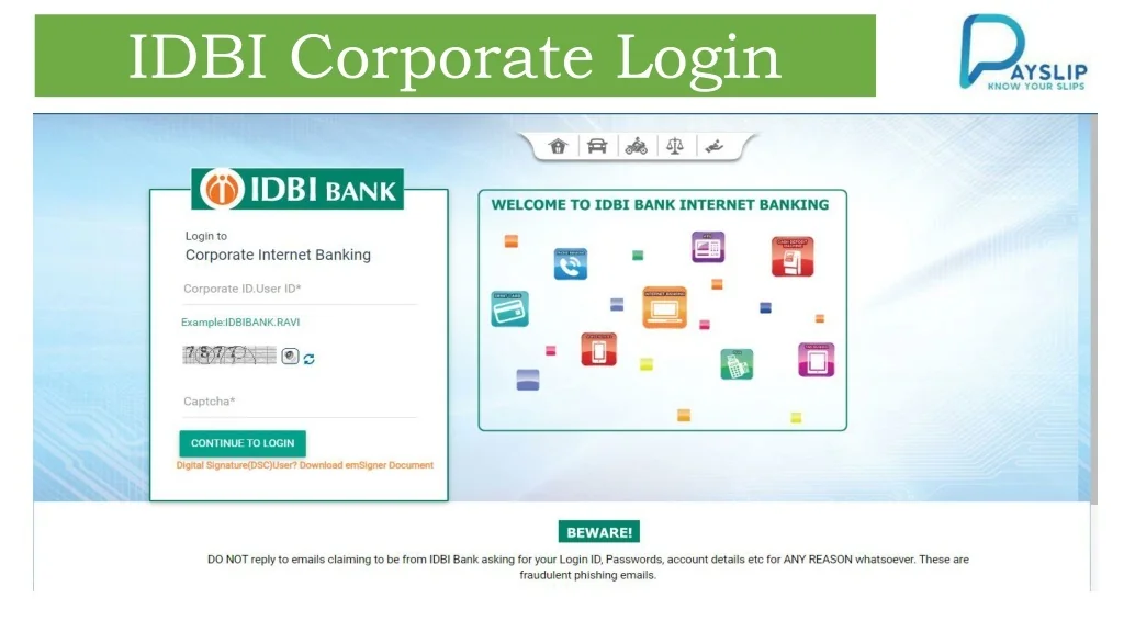 PPT - IDBI Corporate Login PowerPoint Presentation, free download - ID ...