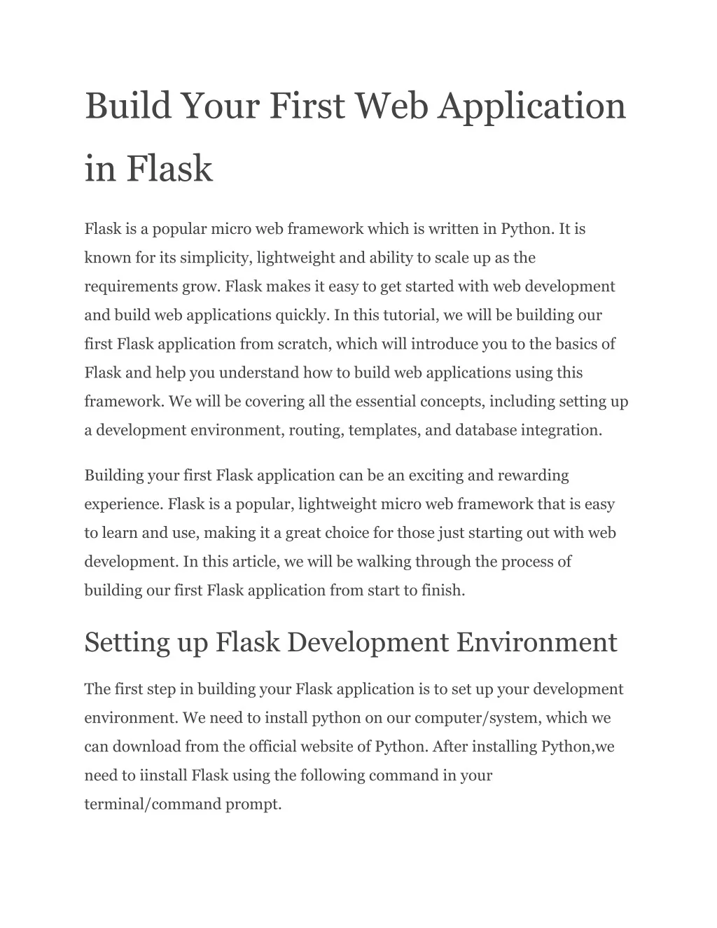 PPT - Build Your First Web Application in Flask PowerPoint Presentation ...