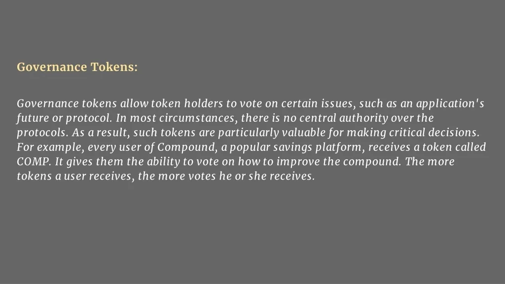 PPT - Types of Crypto Tokens and Advantages PowerPoint Presentation ...