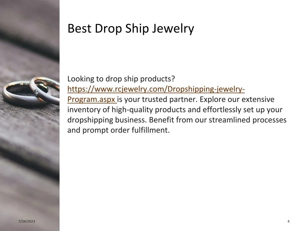 PPT - Best Drop Ship Jewelry - www.rcjewelry.com PowerPoint ...