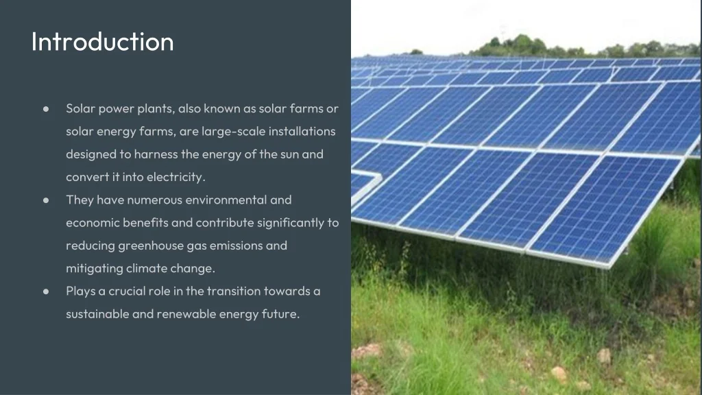 PPT - Sun's Energy for a Sustainable Future - Solar Power Plants ...