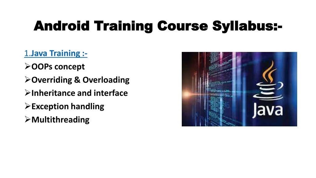 PPT - Android-Training-In-Chandigarh PowerPoint Presentation, free download - ID:12347185