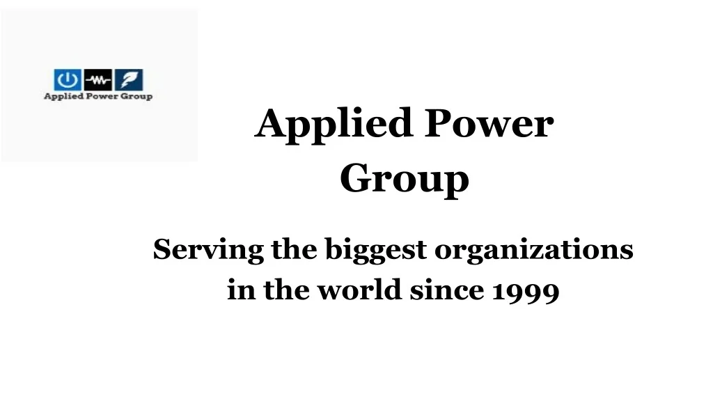 PPT - appliedpowergroup PowerPoint Presentation, free download - ID ...
