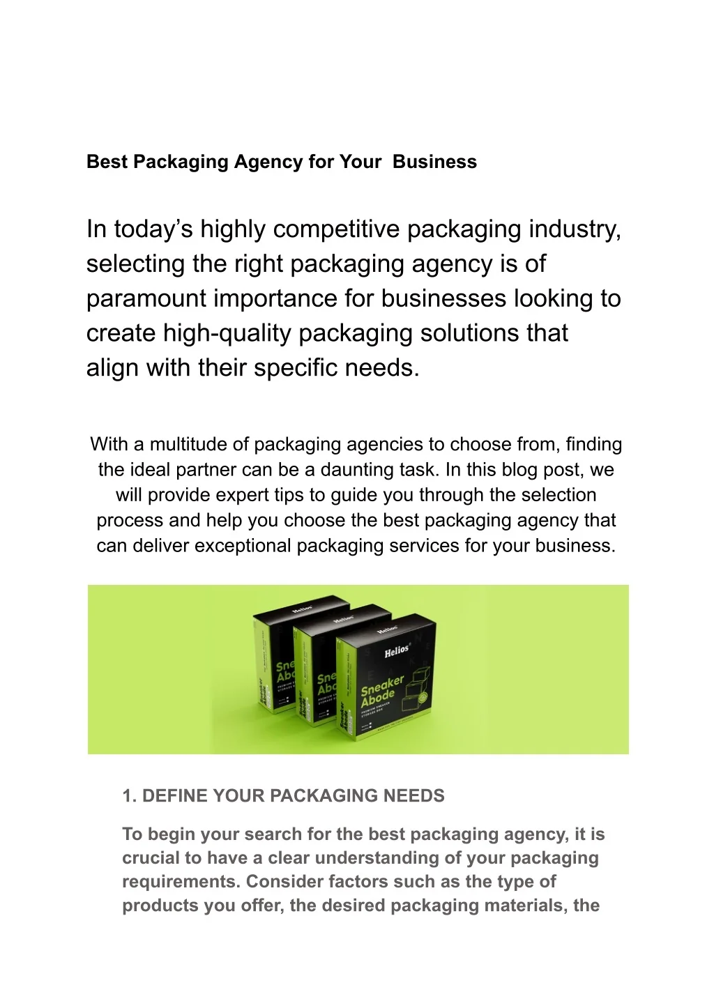 PPT - 5 Tips for Choosing the Best Packaging Agency For business ...