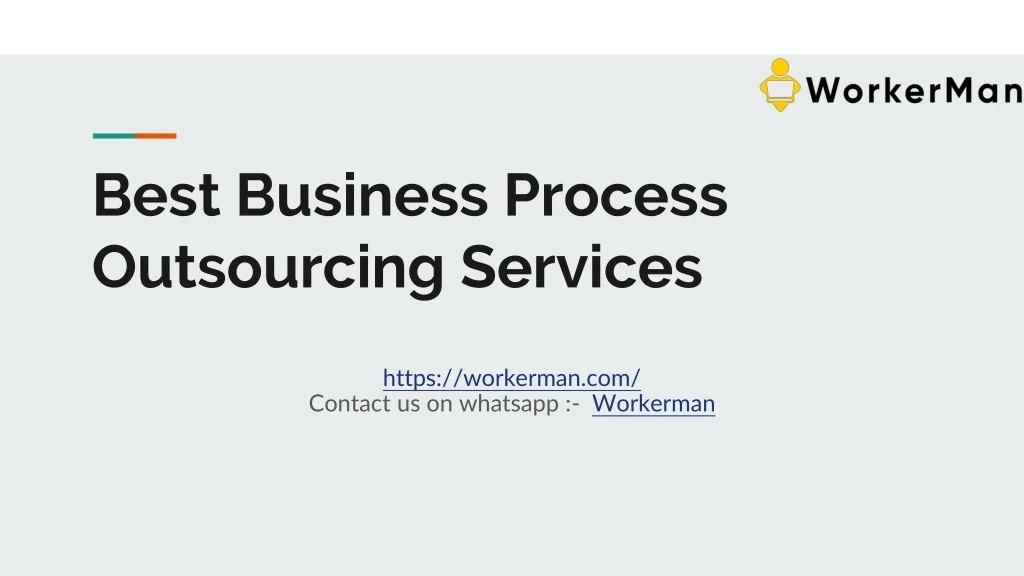 PPT - Choose the Best Business Process Outsourcing Services PowerPoint ...
