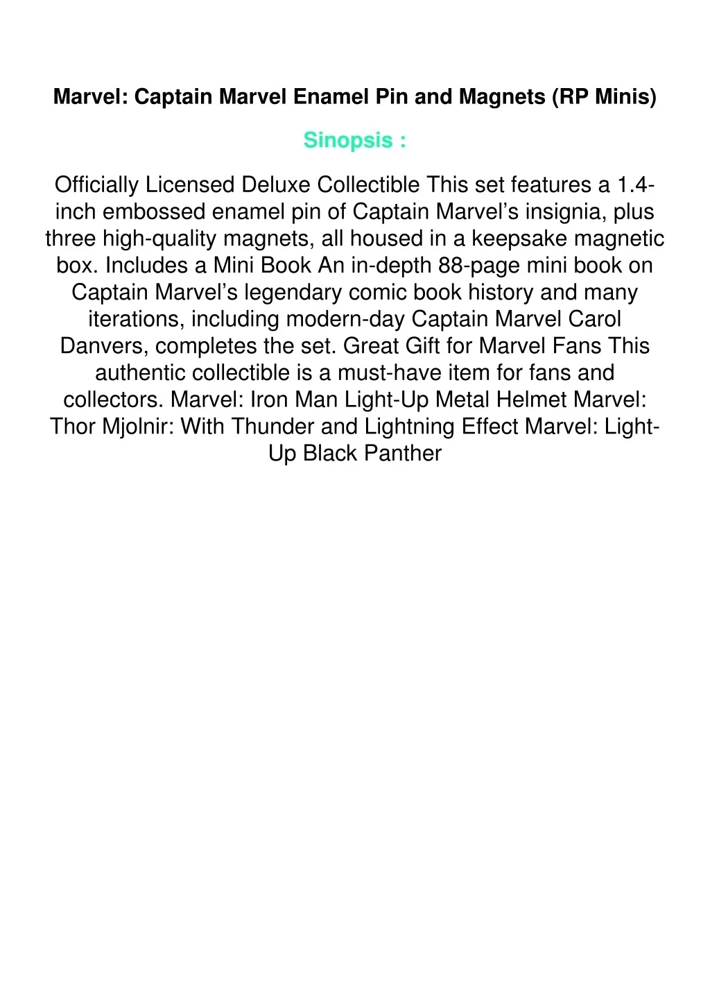 PPT - $PDF$/READ/DOWNLOAD Marvel: Captain Marvel Enamel Pin and Magnets ...