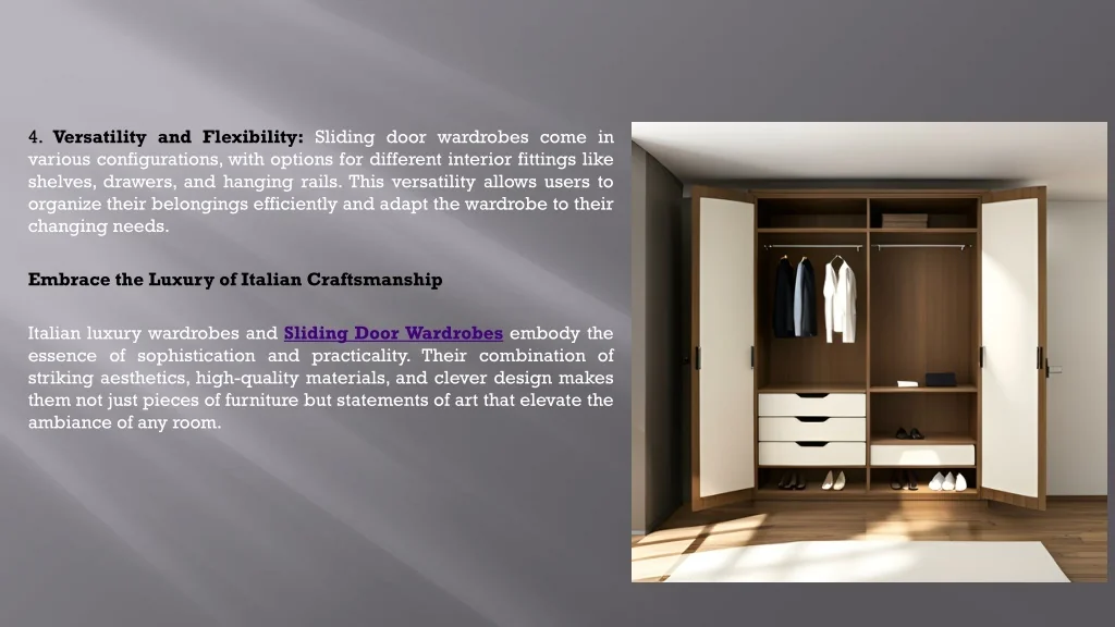 PPT - Italian Luxury Wardrobes: Where Style Meets Sophistication ...