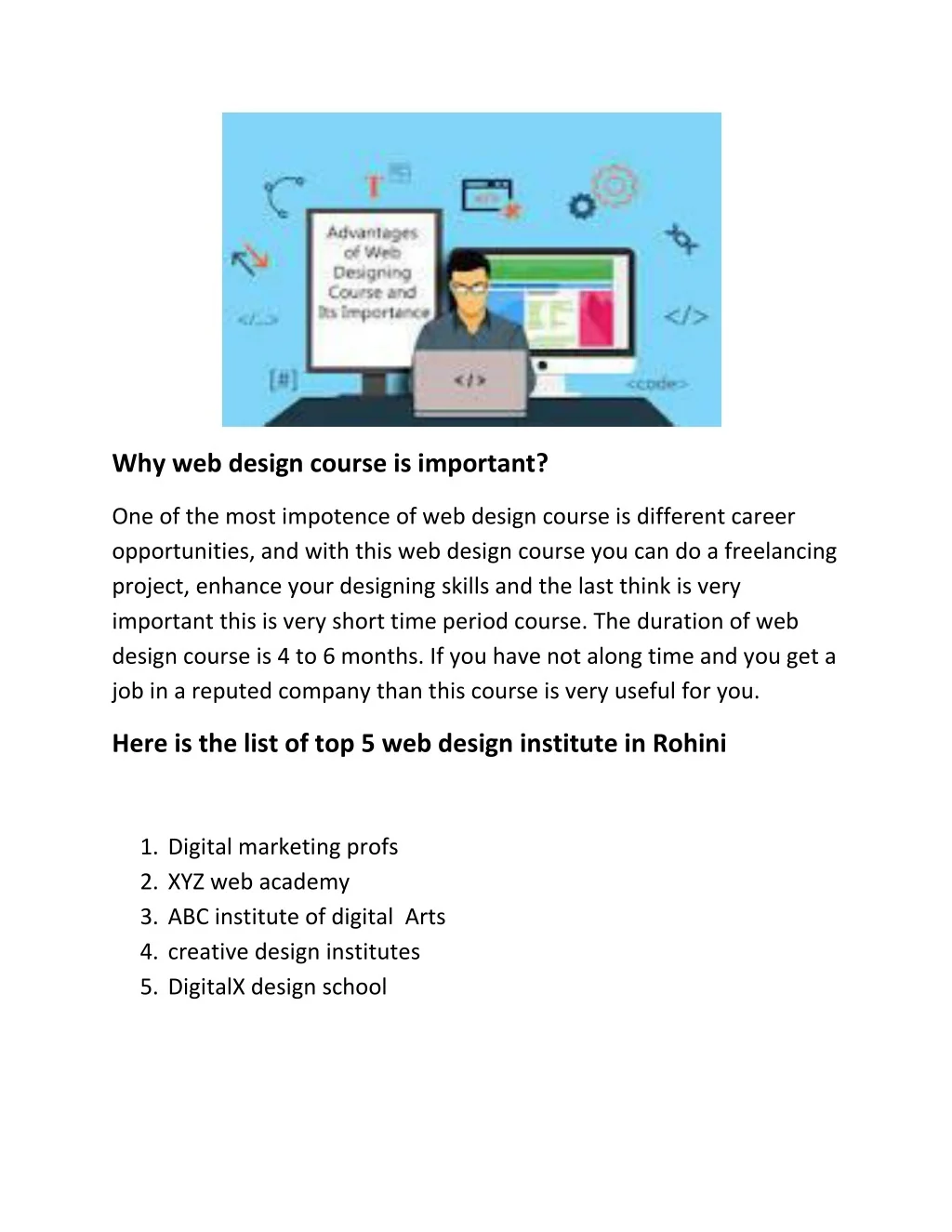 PPT - Top 5 web design institute in Rohini PowerPoint Presentation ...