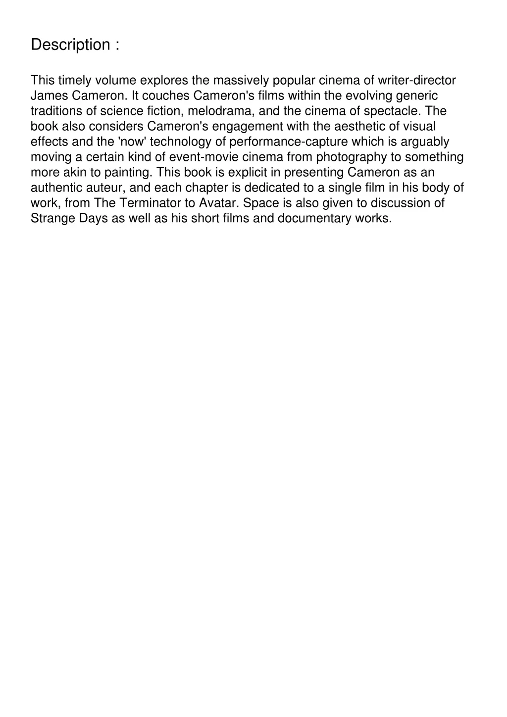 PPT - Ebook download The Cinema of James Cameron Bodies in Heroic Motion Directors Cuts free ...