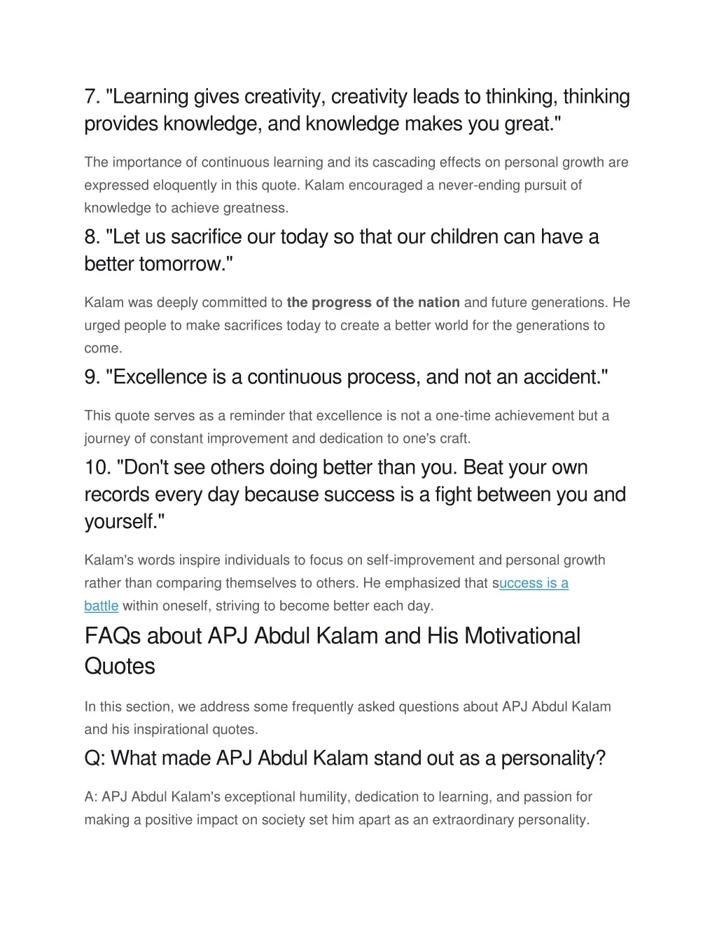 PPT - APJ Abdul Kalam the Inspiring Personality and 10 Motivational ...