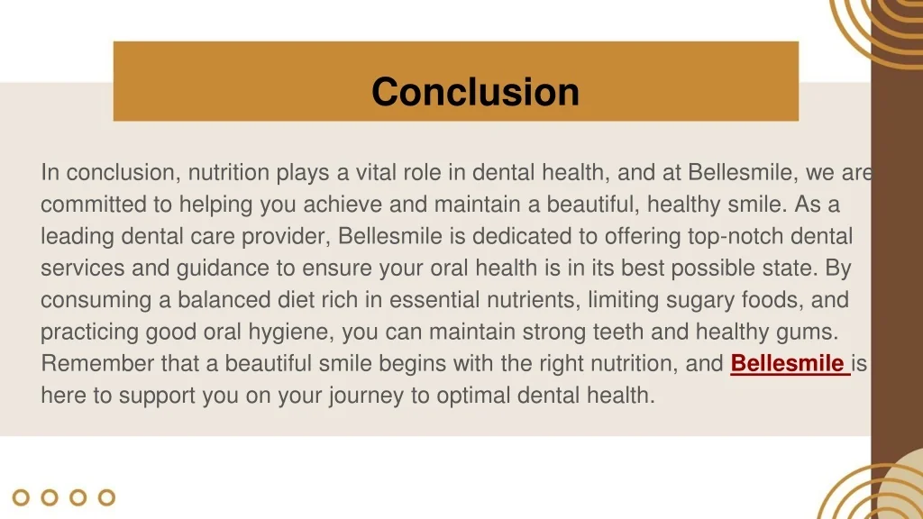 PPT - The Role of Nutrition in Dental Health PowerPoint Presentation ...