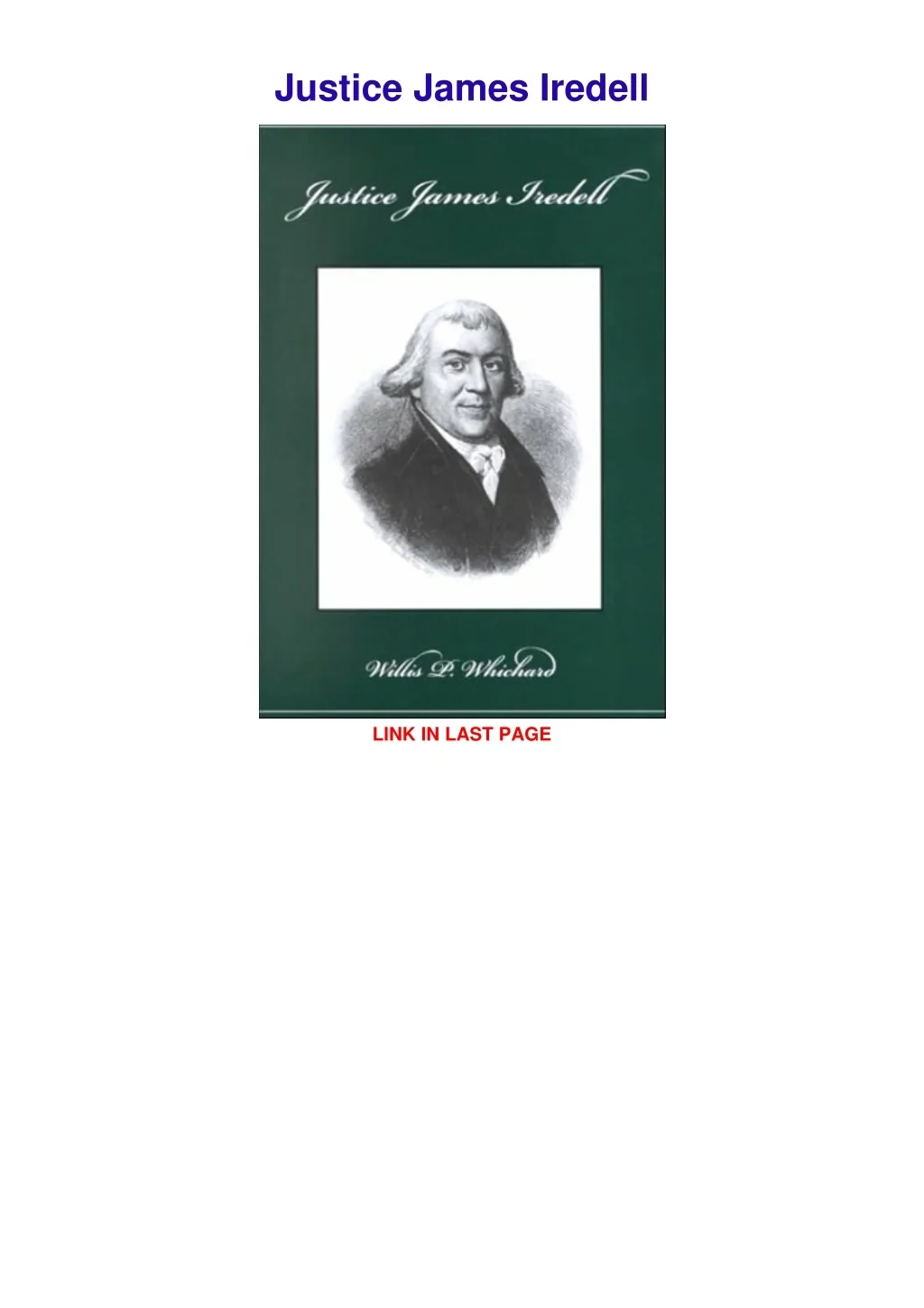 PPT - [READ DOWNLOAD] Justice James Iredell PowerPoint Presentation ...