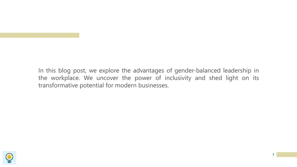 PPT - Gender-Balanced Leadership: The Benefits of Having Women in Roles ...