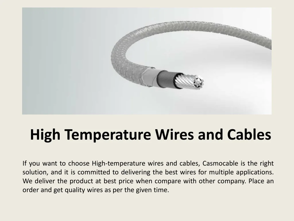 PPT - Casmocable PowerPoint Presentation, free download - ID:12505704