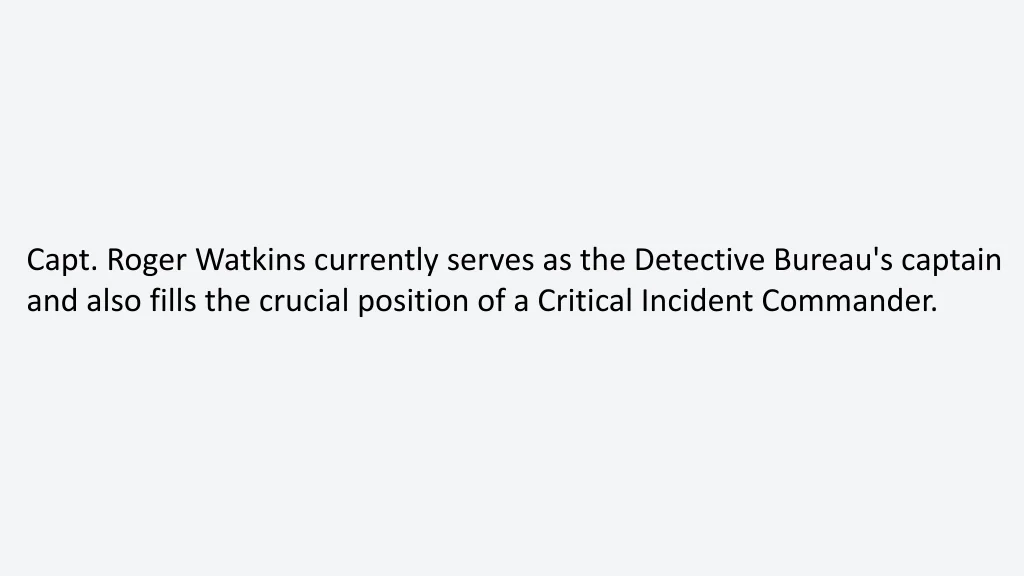 PPT - Capt. Roger Watkins - Experienced Professional - Lorain, Ohio ...