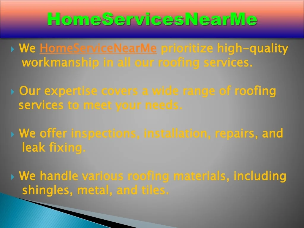 PPT - HomeServicesNearMe PowerPoint Presentation, free download - ID ...