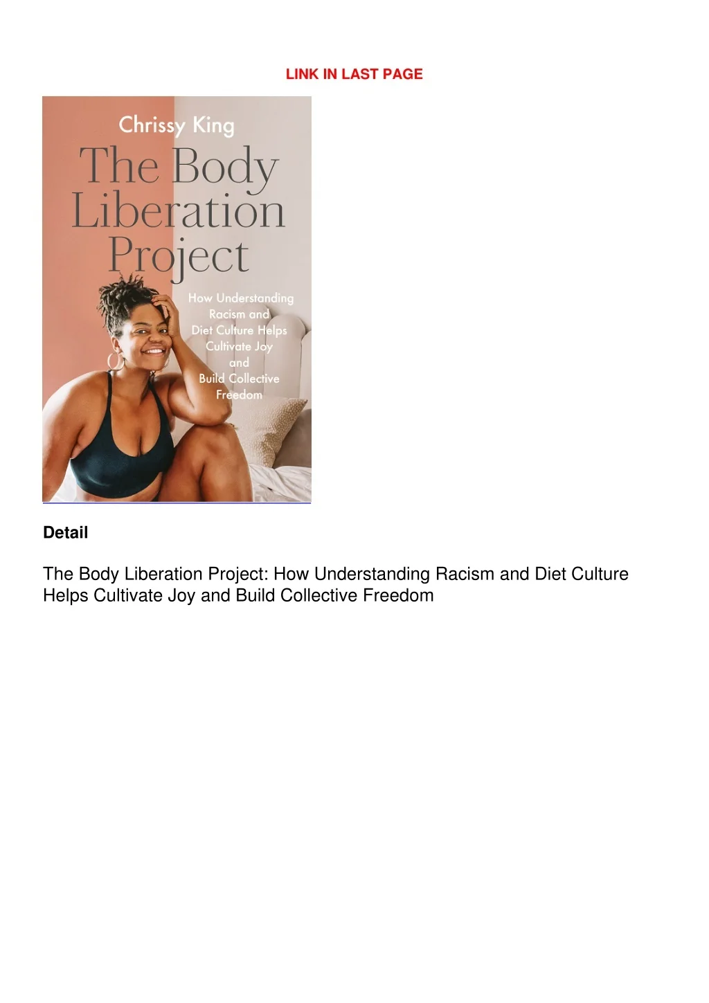 PPT - [READ DOWNLOAD] The Body Liberation Project: How Understanding ...