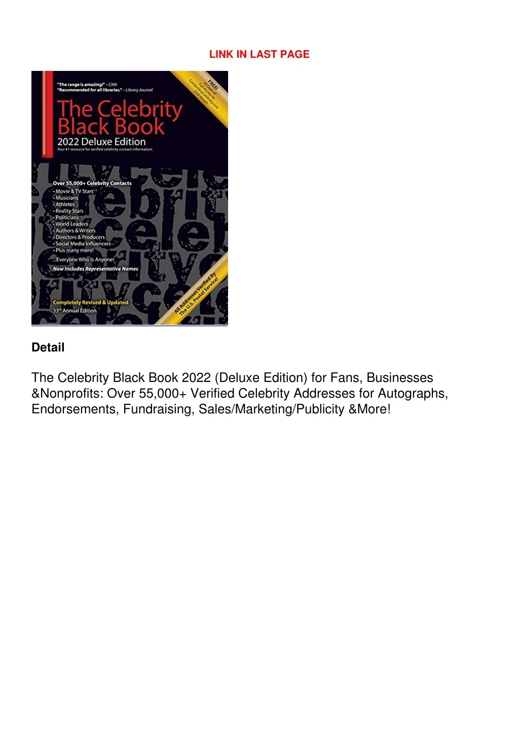 PPT - [PDF READ ONLINE] The Celebrity Black Book 2022 (Deluxe Edition ...