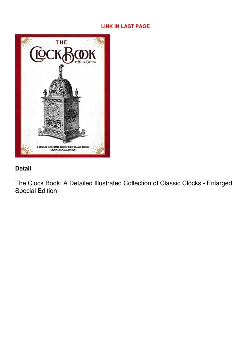 PPT - get [PDF] Download The Clock Book: A Detailed Illustrated ...