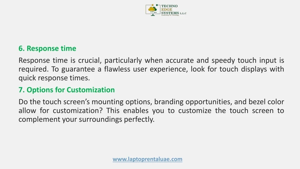 PPT - The Touch Screen Revolution A Buyer’s Checklist PowerPoint ...