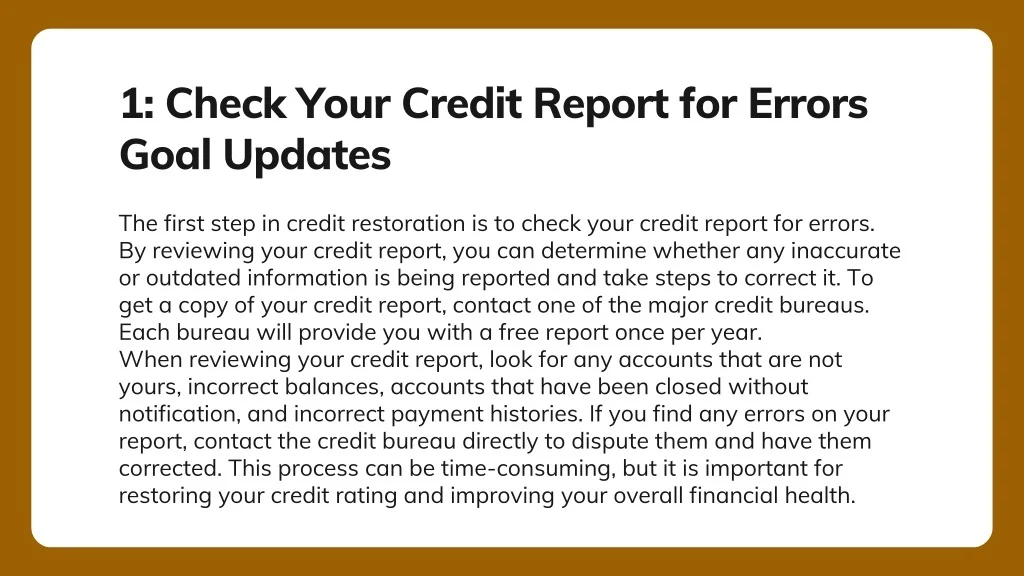 PPT - 3 Ways to Start Credit Restoration Today PowerPoint Presentation ...