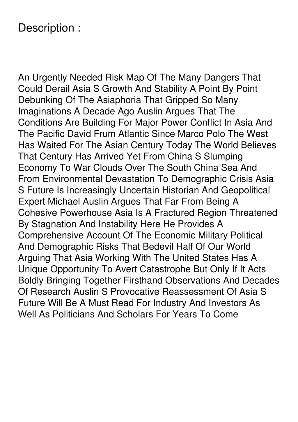 PPT - Kindle online PDF The End Of The Asian Century War Stagnation And ...