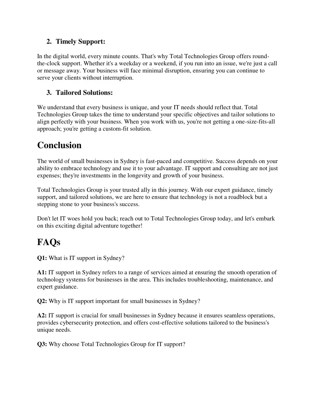 PPT - The Importance of IT Support and Consulting in Sydney for Small ...