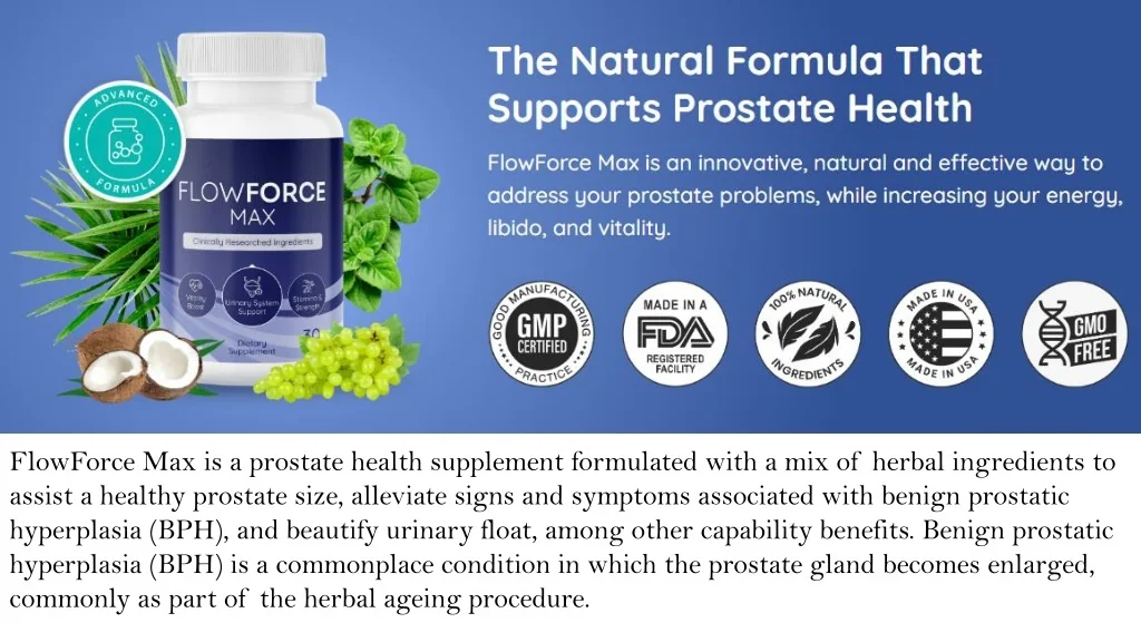 PPT - FlowForce Max Reviews – Proven Ingredients for Prostate Support ...