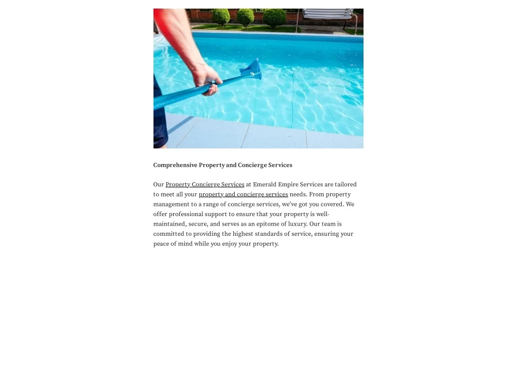 PPT - maximizing-your-lifestyle-from-pool-care-to-concierge-services ...