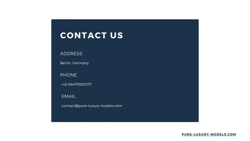 PPT - Pure Luxury Models - Escort Zurich PowerPoint Presentation, free ...