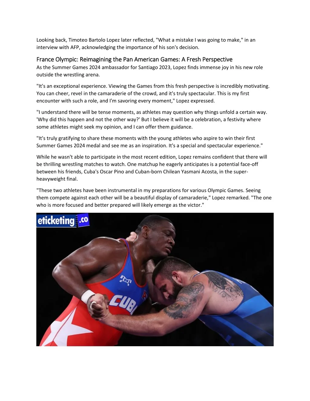 PPT - Olympic Games Olympic Wrestling Legend Mijain Lopez's Quest to ...