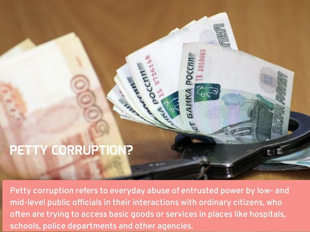 PPT - Types of Corruption? Grand Corruption? Grand corruption consists ...