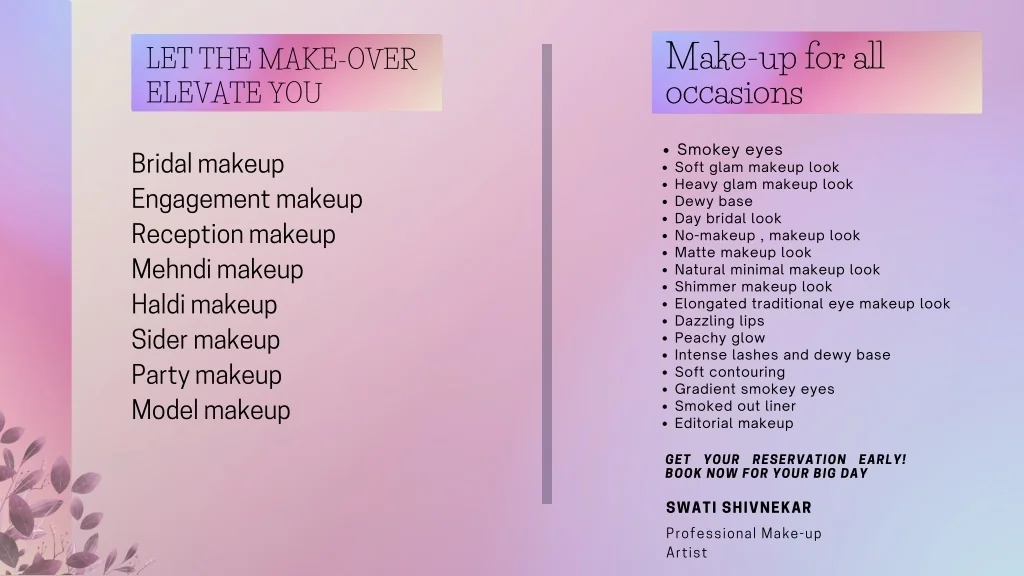 PPT - swati shivnekar makeup artist business profile PowerPoint ...