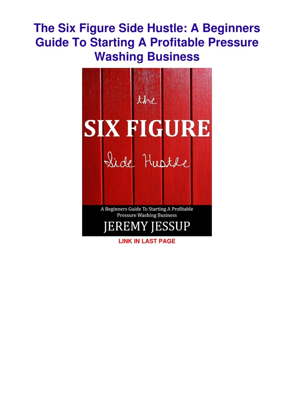 PPT - Download⚡️(PDF) ️ The Six Figure Side Hustle: A Beginners Guide ...