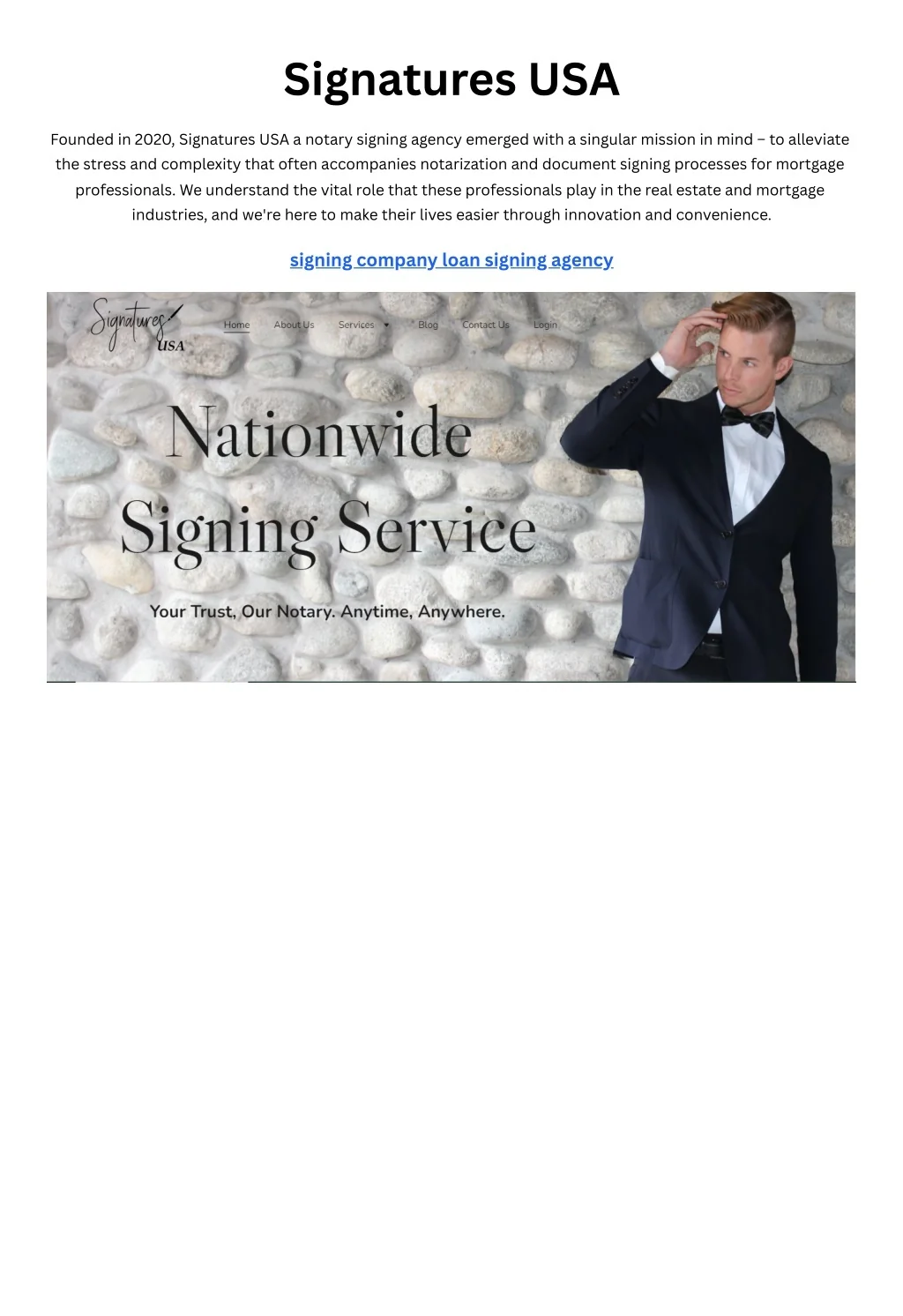 PPT - Signatures USA PowerPoint Presentation, free download - ID:12673377