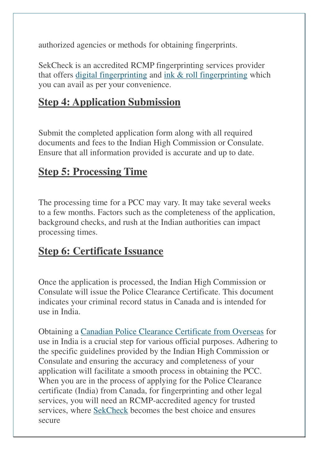 PPT - How To Apply for a Police Clearance Certificate from Canada to Be ...