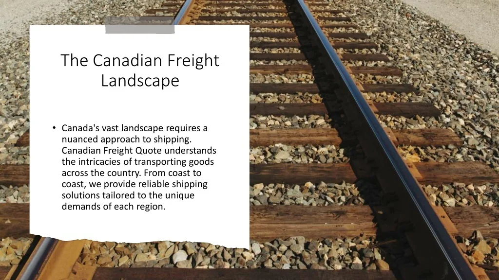 PPT - CANADIANFREIGHTQUOTE PowerPoint Presentation, free download - ID ...
