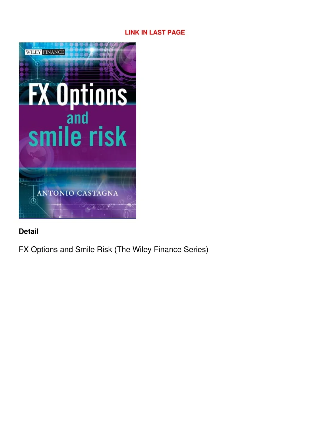 PPT - Download⚡️ FX Options and Smile Risk (The Wiley Finance Series ...
