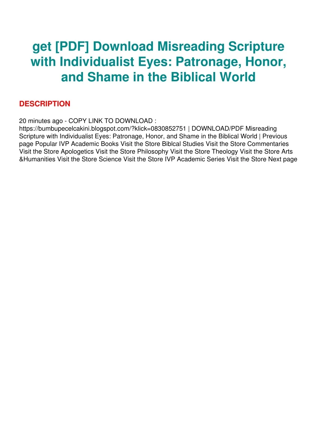 PPT - get [PDF] ⭐DOWNLOAD⚡ Mis READ ing Scripture with Individualist ...
