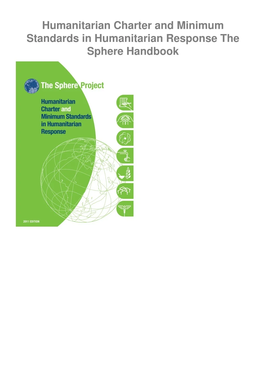 PPT - download⚡️ free ( ️pdf ️) Humanitarian Charter and Minimum ...
