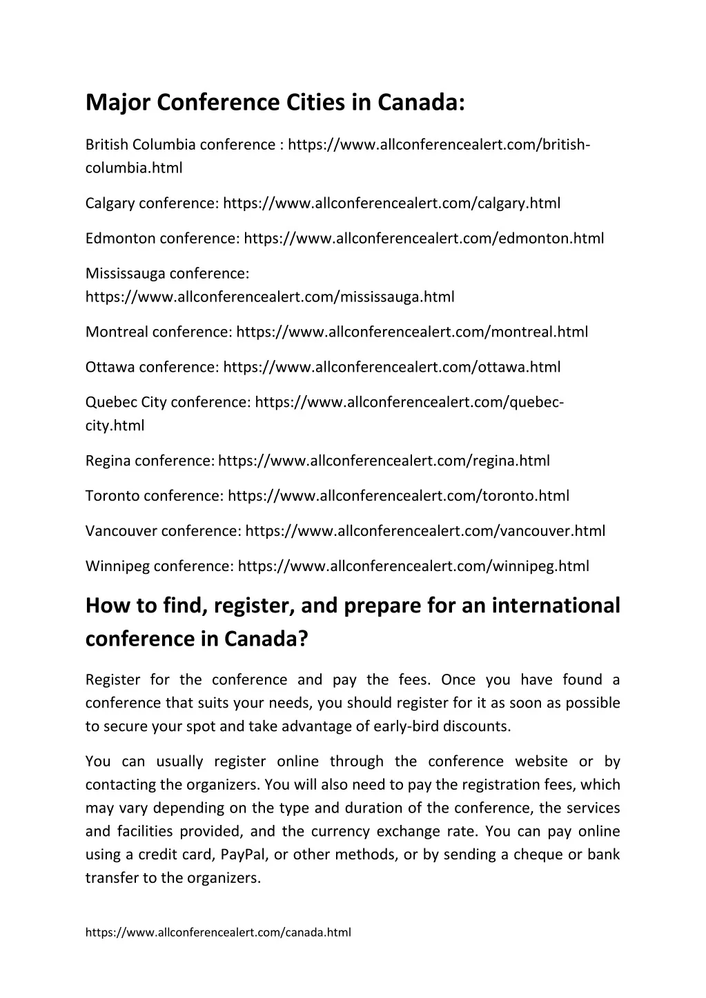 PPT - International Conference in Canada - Allconferencealert.com ...