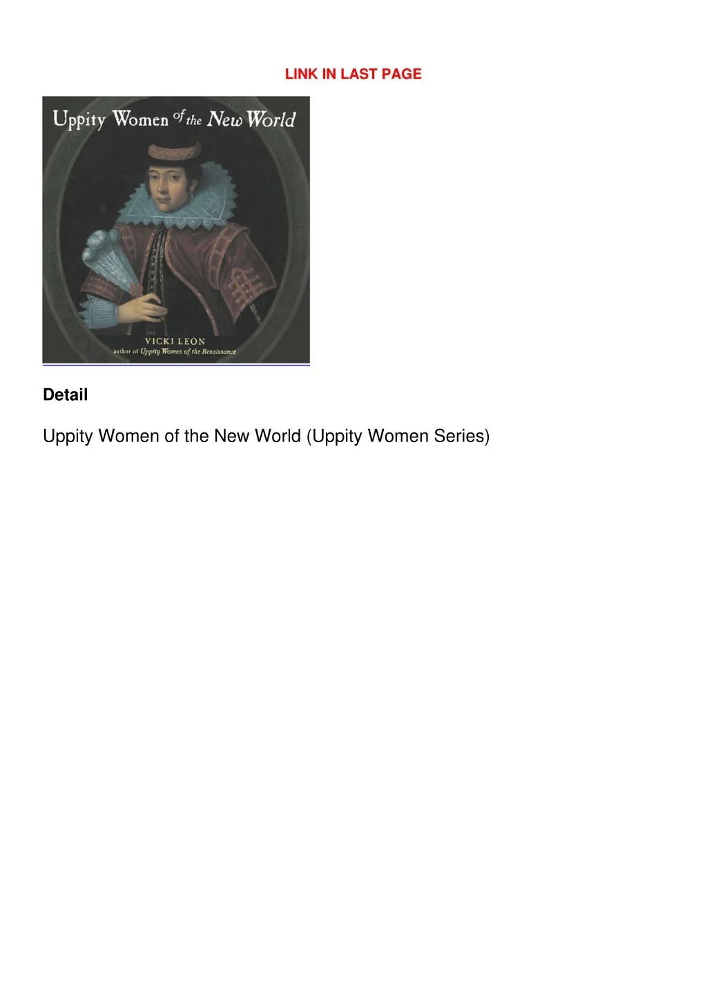 PPT - PDF ️Download ️ Uppity Women of the New World (Uppity Women ...