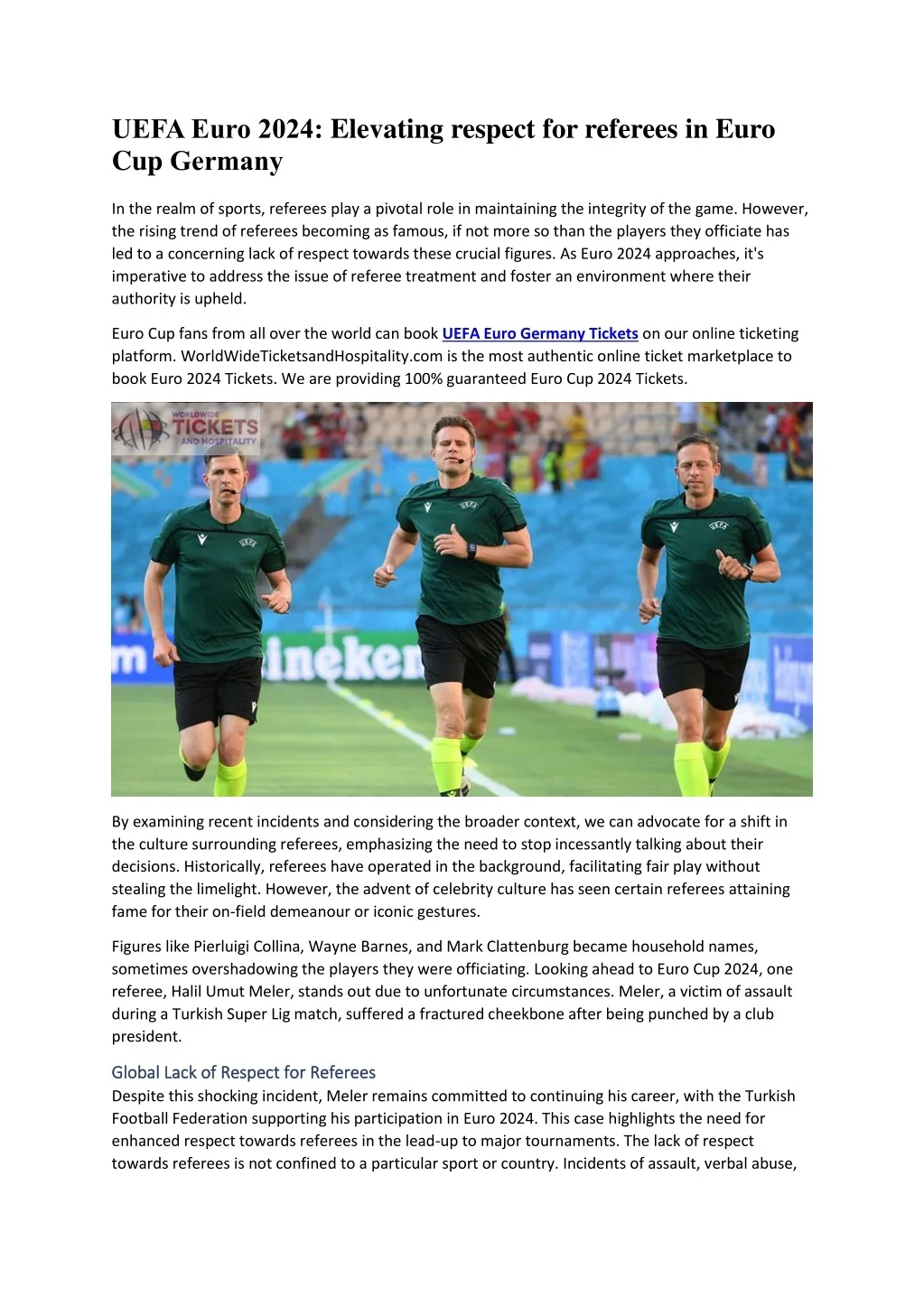 PPT - UEFA Euro 2024 Elevating respect for referees in Euro Cup Germany PowerPoint Presentation ...