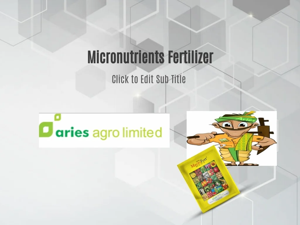 PPT - Micronutrient Fertilizers for plants in India PowerPoint ...