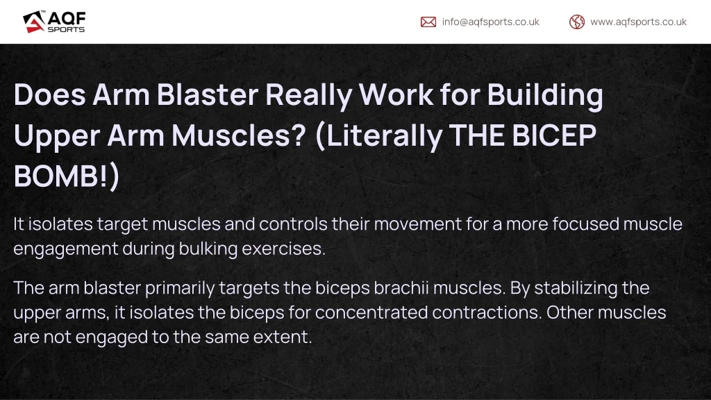 PPT - Benefits of an Arm Blaster for Upper Arm Bulking (Bicep Bomb ...