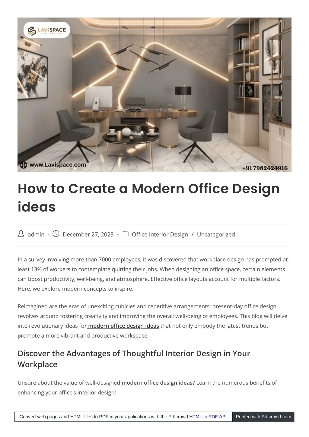 PPT - Designing Tomorrow's Workplace Today's Modern Office Ideas to ...
