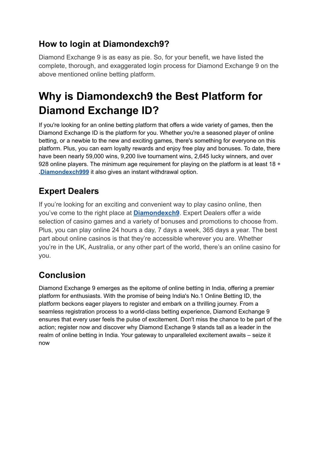 PPT - Diamond Exchange 9 _ Get India’s No PowerPoint Presentation, free ...